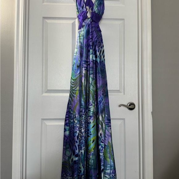 Morgan & Co. | Dresses | Morgan Co Purple And Blue Prom Dress | Poshmark